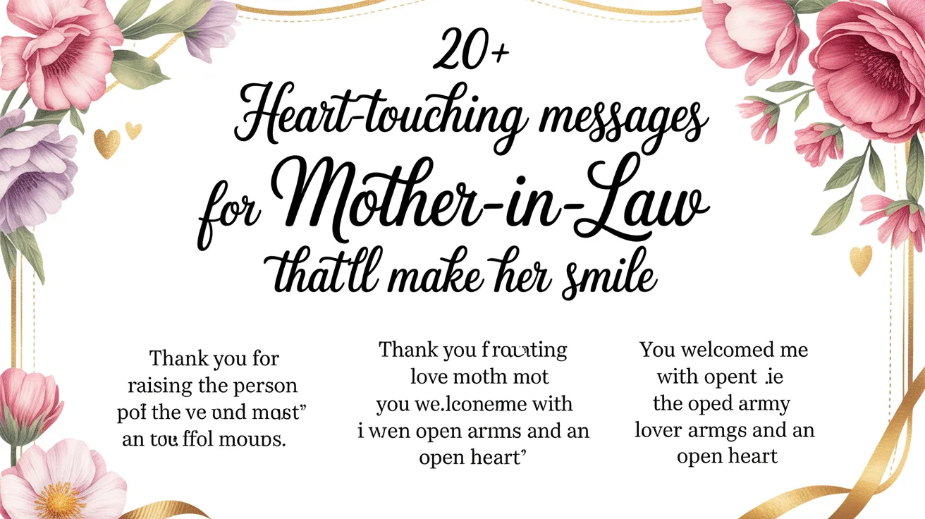 Heart Touching Message For Mother In Law